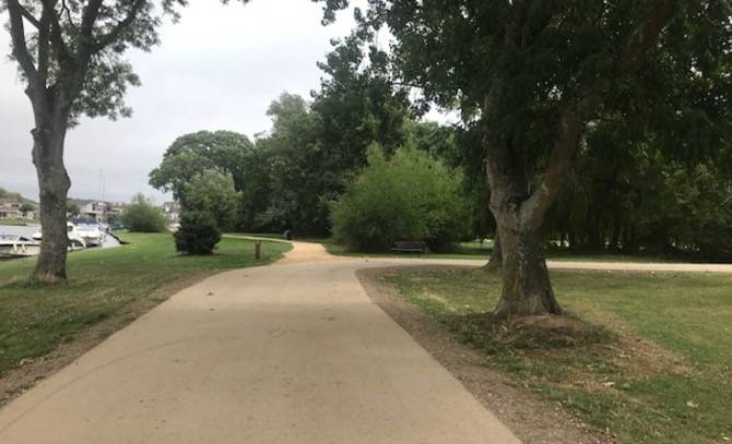 Pedalling the NatraTex Coloured Cycle Path Route